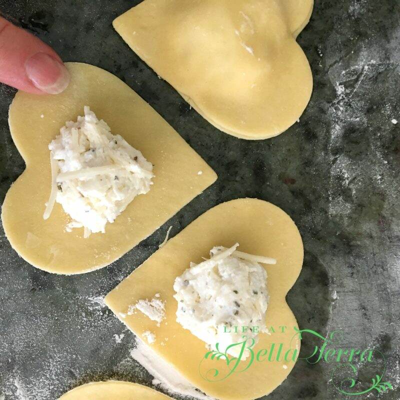 Heart-shaped Ravioli | Life at Bella Terra
