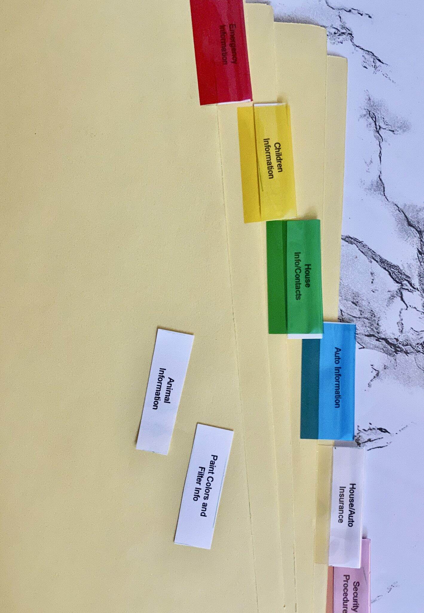 Household and Family Information Binder | Life at Bella Terra