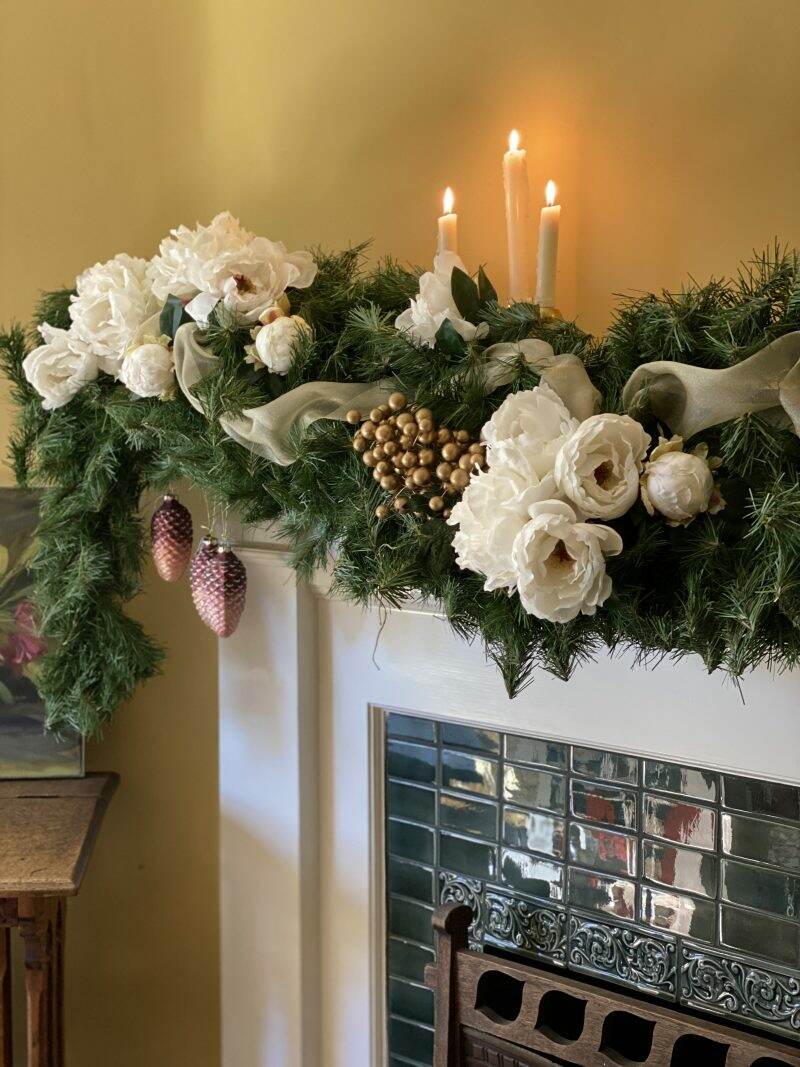 Decorating a Mantel for Christmas | Life at Bella Terra