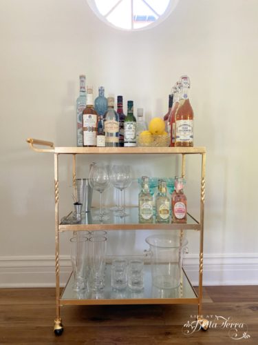 How to Style a Beautiful and Elegant Bar Cart for your Home | Life at ...
