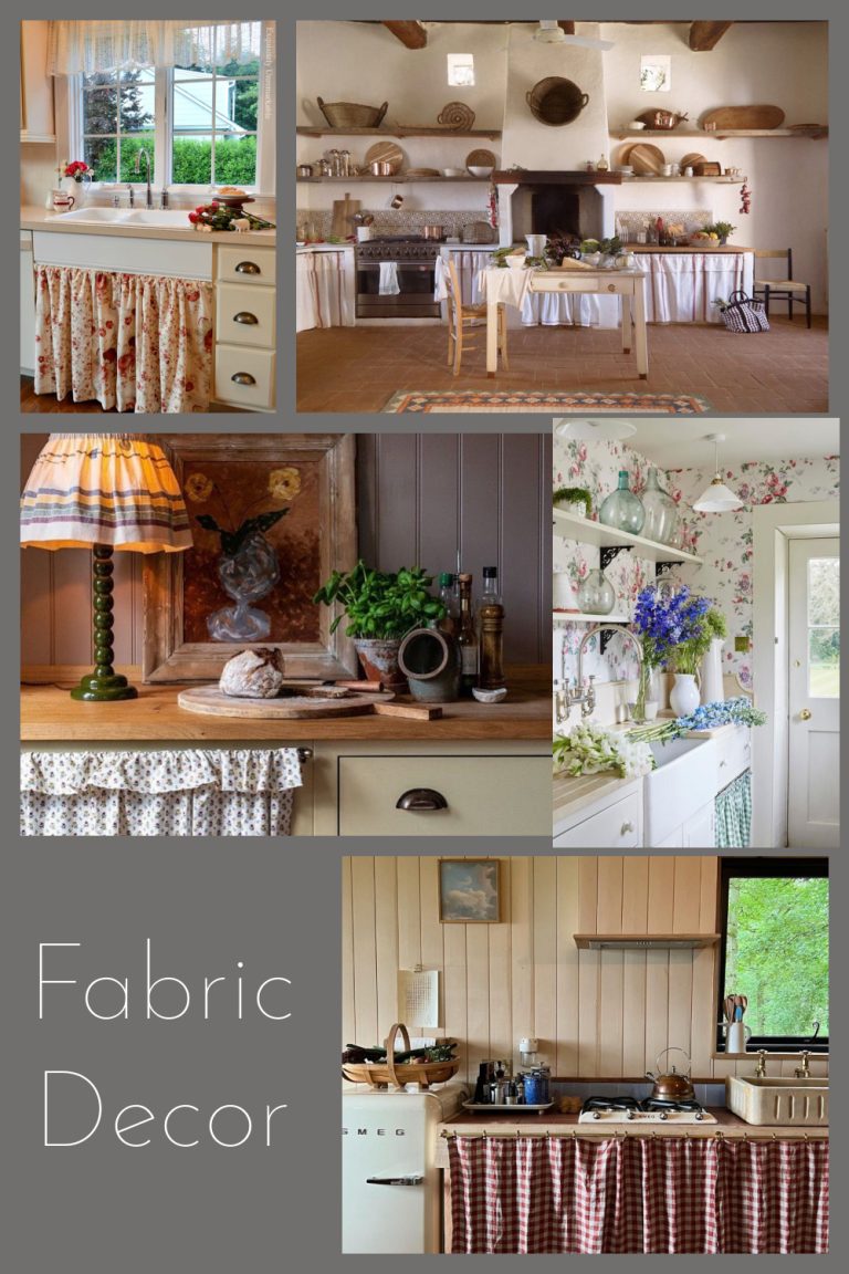 Decor Versatility of Fabric in Lieu of Cabinet Doors | Life at Bella Terra