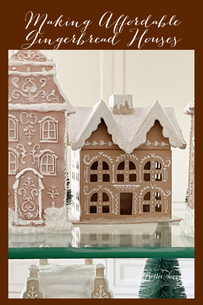 Easy and Inexpensive DIY Paper Mache Gingerbread Houses | Life at Bella ...