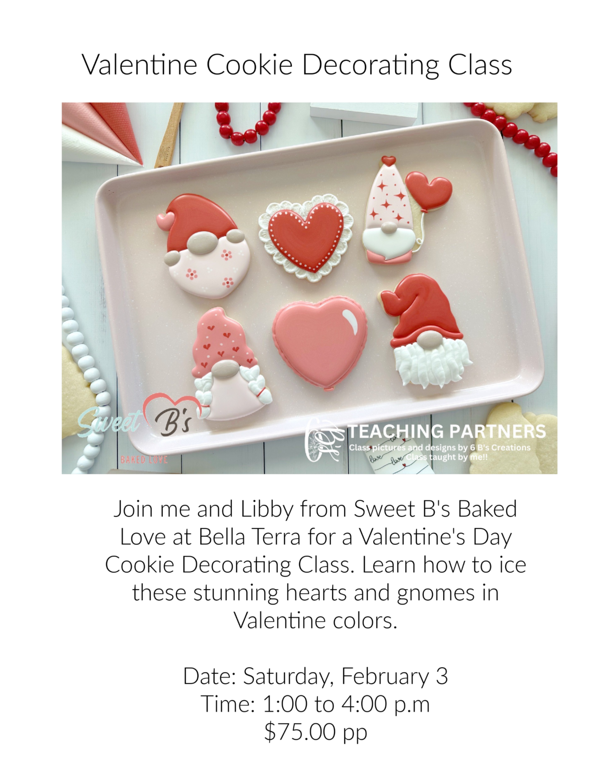 Valentine Cookie Decorating Class | Life at Bella Terra